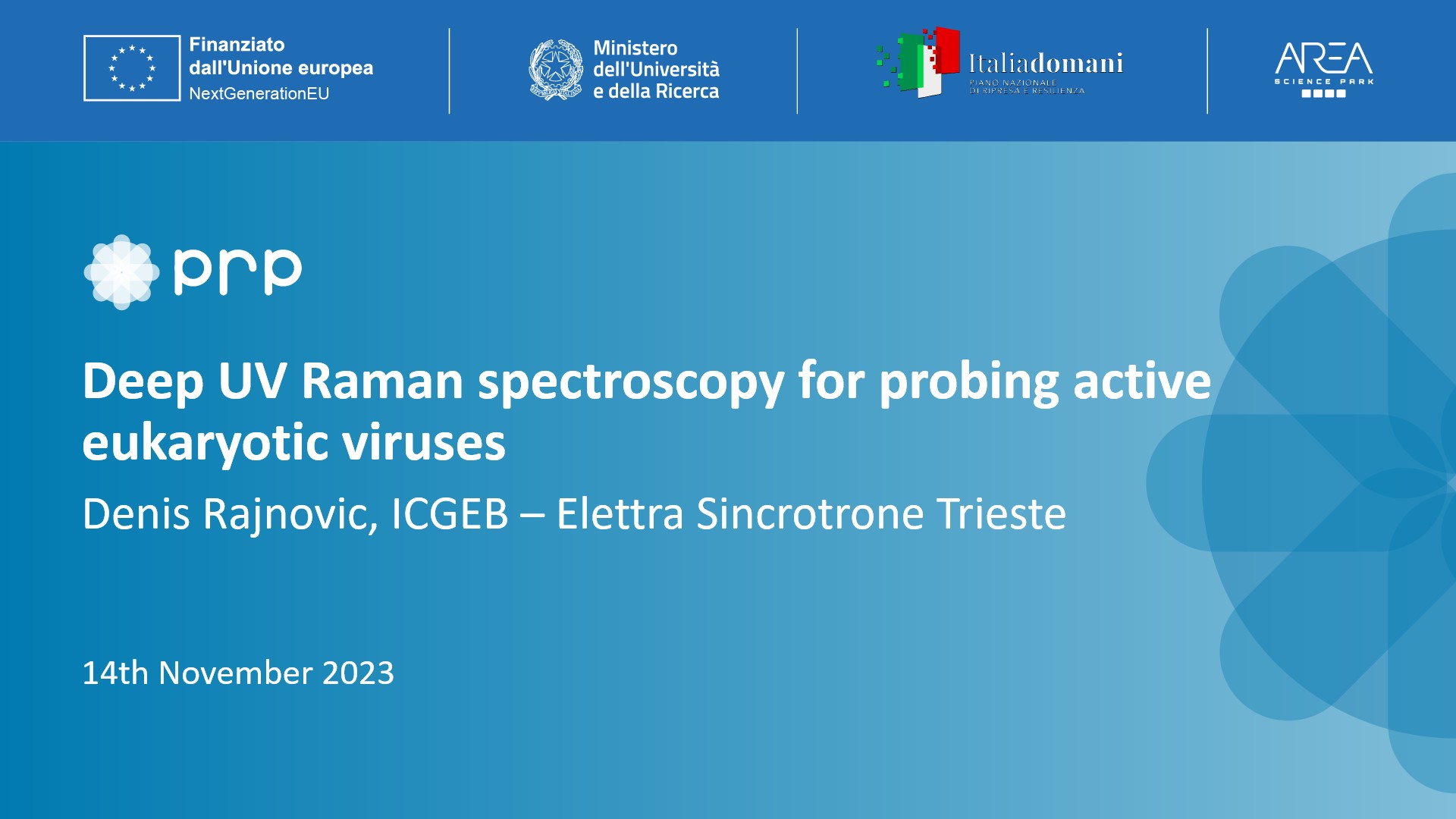 Deep UV Raman spectroscopy for probing active eukaryotic viruses - Area ...